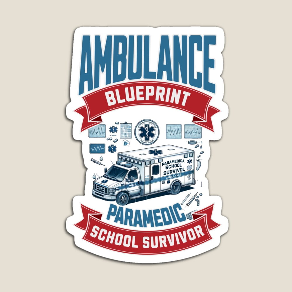 Kira - Paramedic School Survivor - Ambulance Blueprint Sticker - 4343 ...
