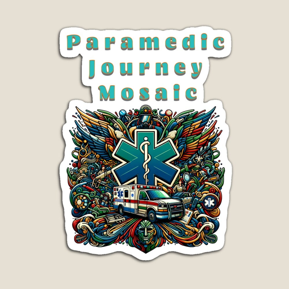 Kira - Paramedic School Survivor - Paramedic Journey Mosaic Sticker ...
