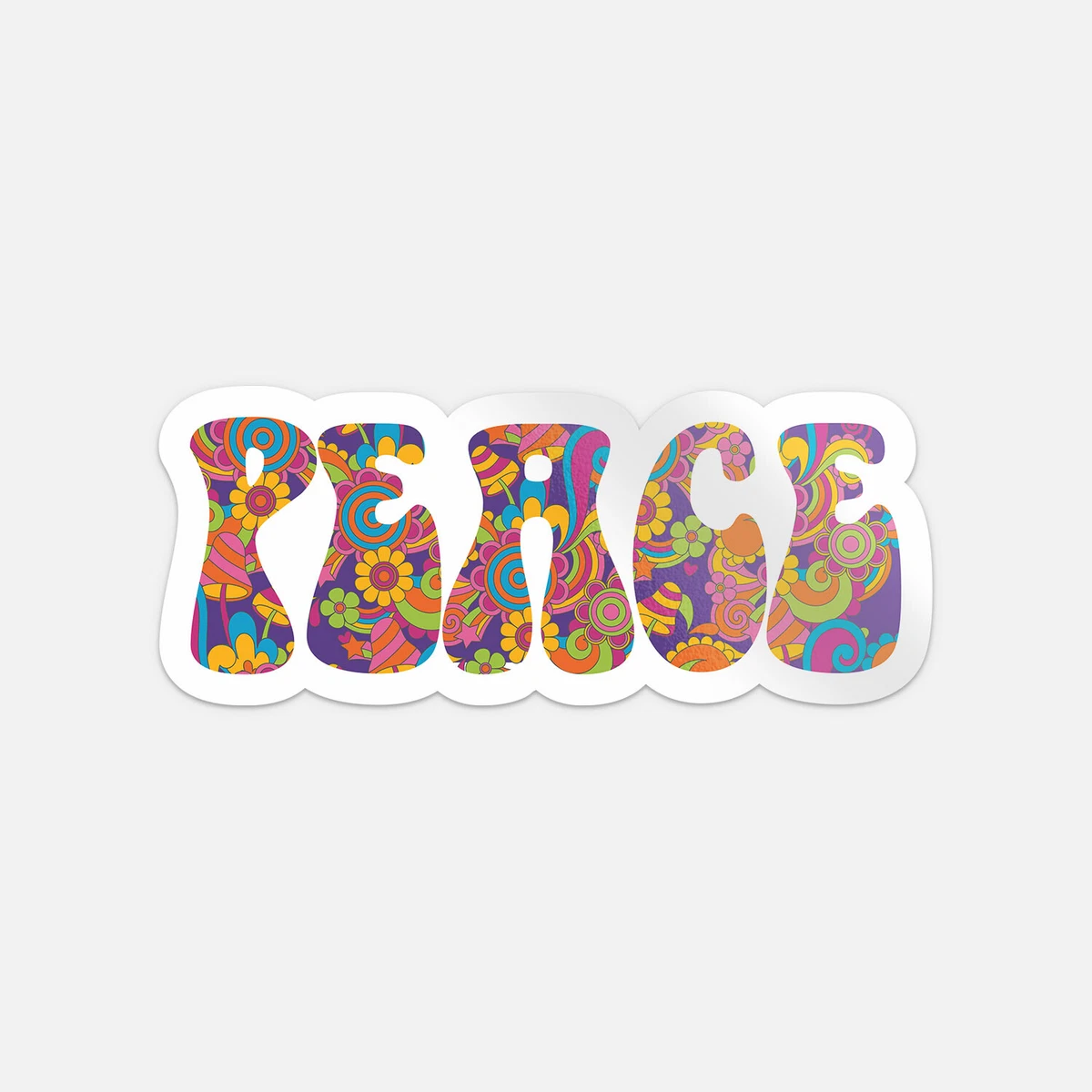Kira Peace Psychedelic Hippie Car Bumper Vinyl Sticker Decal Waterproof ...