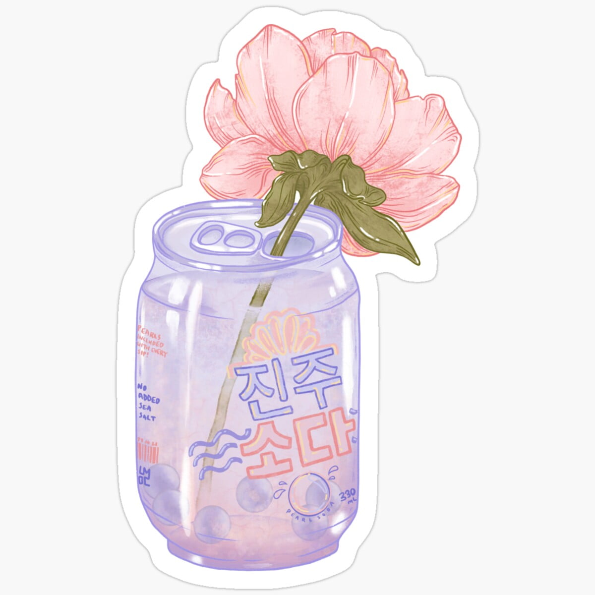 Kira Pearl Soda Sticker Waterproof Sticker for Water Bottles, Laptops ...