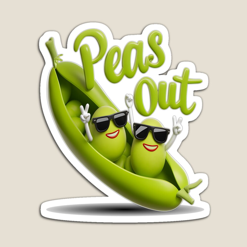Kira - Peas Out Sticker - 5086 Hot Trending Vinyl Stickers - Walmart.com