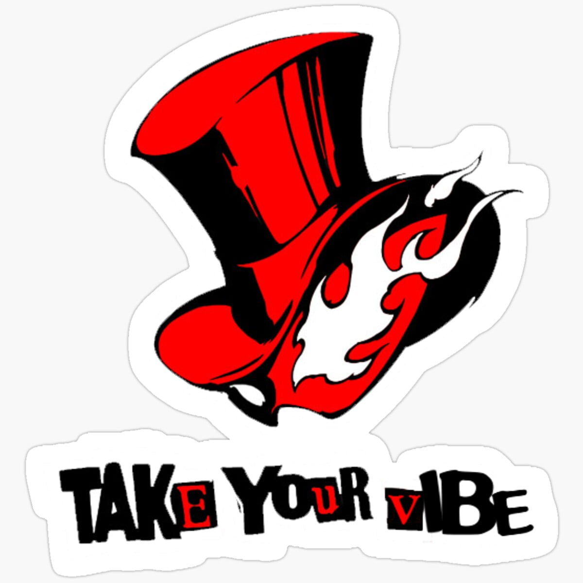 Kira Persona 5 Take Your Vibe Sticker Waterproof Sticker for Water ...