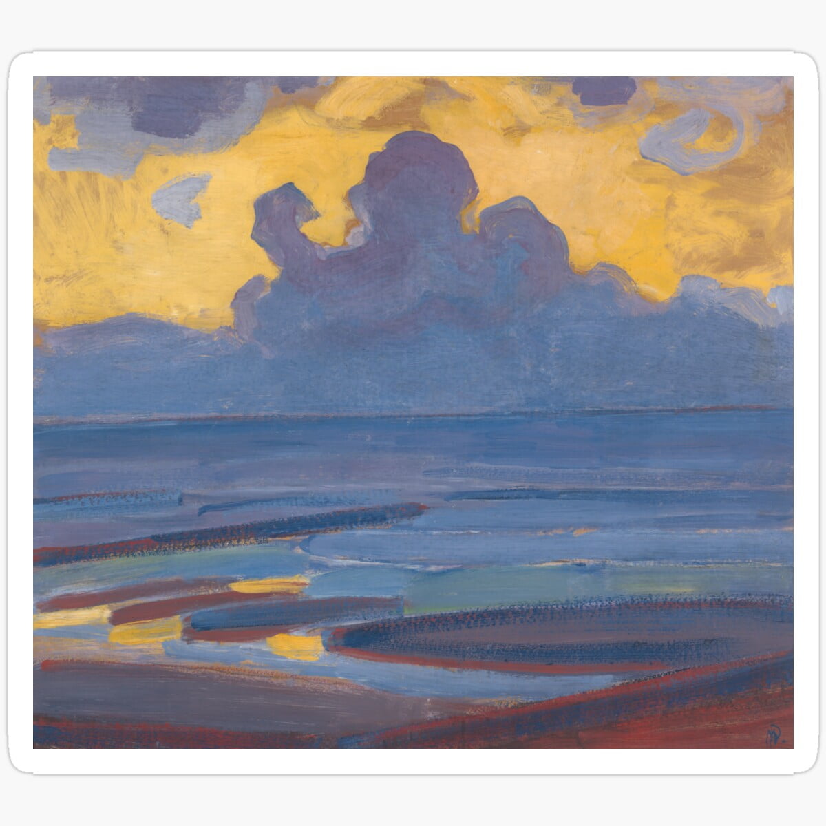 Kira Piet Mondrian - By The Sea Sticker Waterproof Sticker for Water ...
