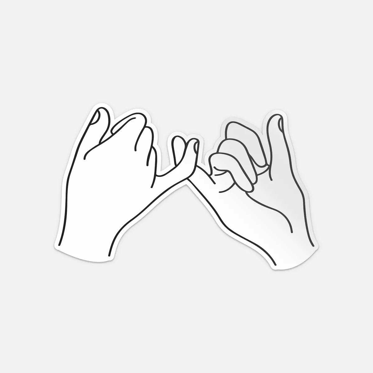 Kira Pinky Promise Car Bumper Vinyl Sticker Decal Waterproof Sticker ...