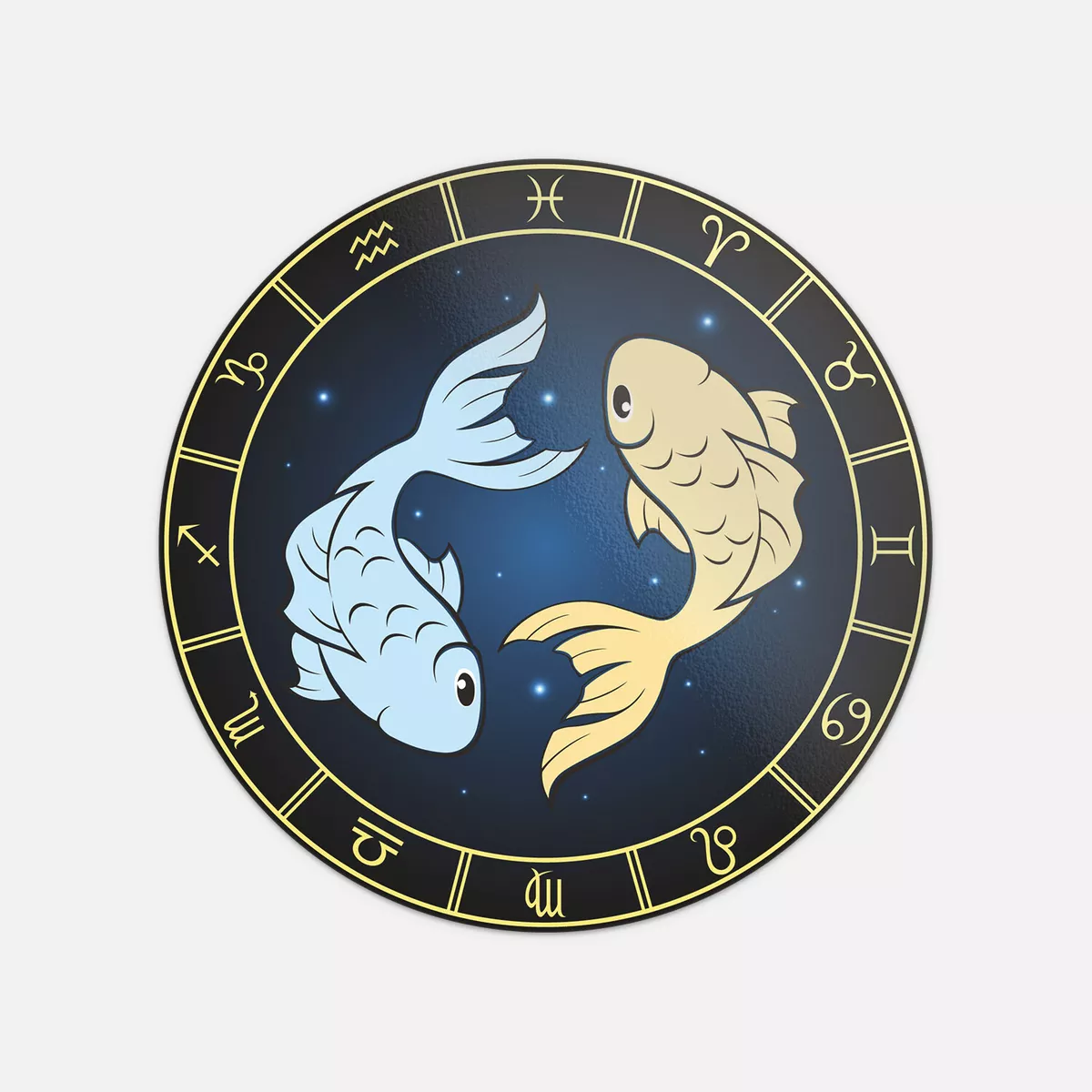 Kira Pisces Sign Of The Zodiac Vinyl Sticker Decal Waterproof Sticker for Water Bottles, Laptops ...