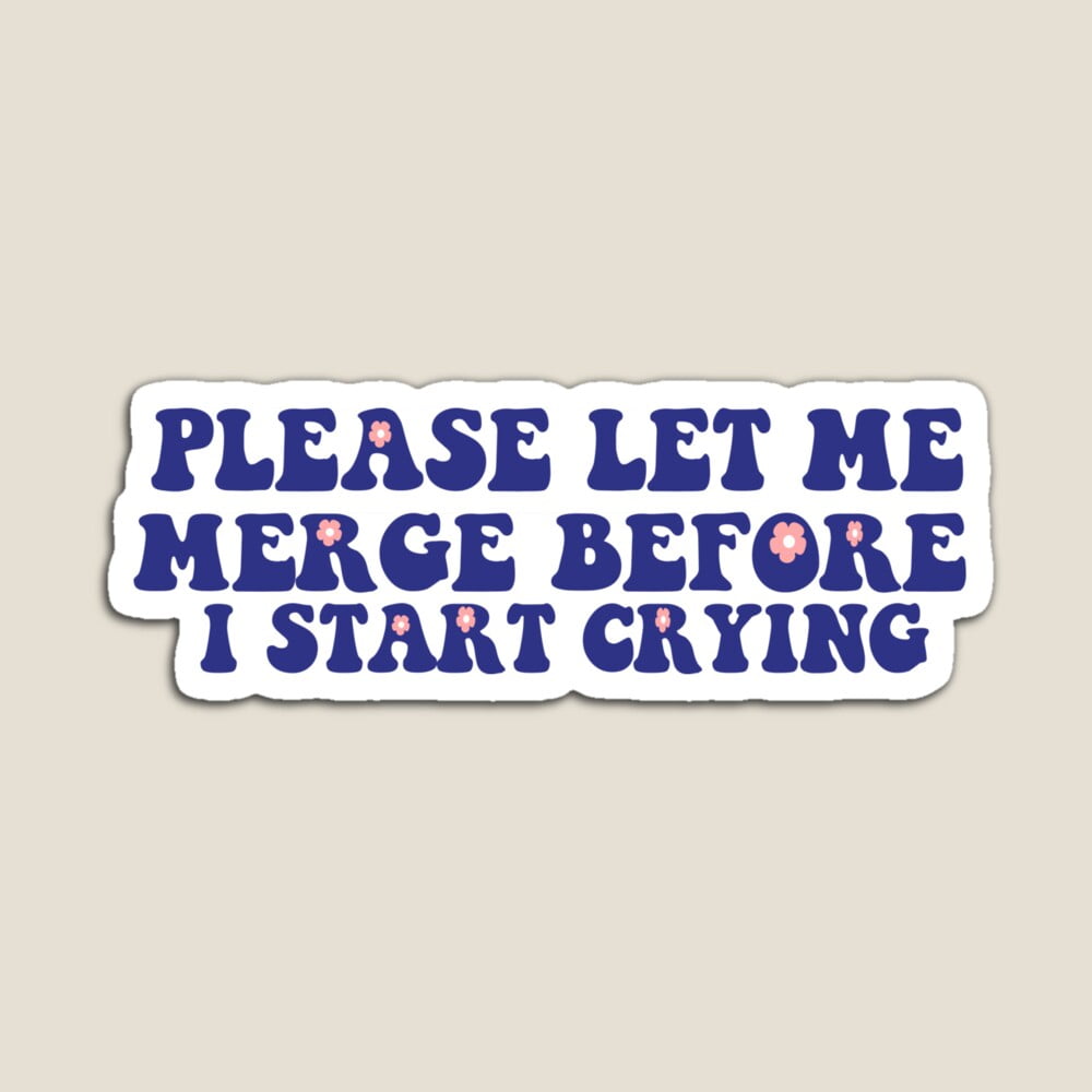 Kira - Please Let Me Merge Before I Start Crying Cute Sticker - 2477 ...