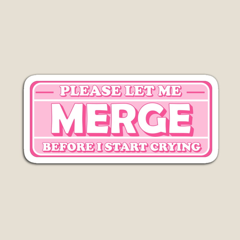 Kira - Please Let Me Merge Before I Start Crying Cute Sticker - 2492 ...