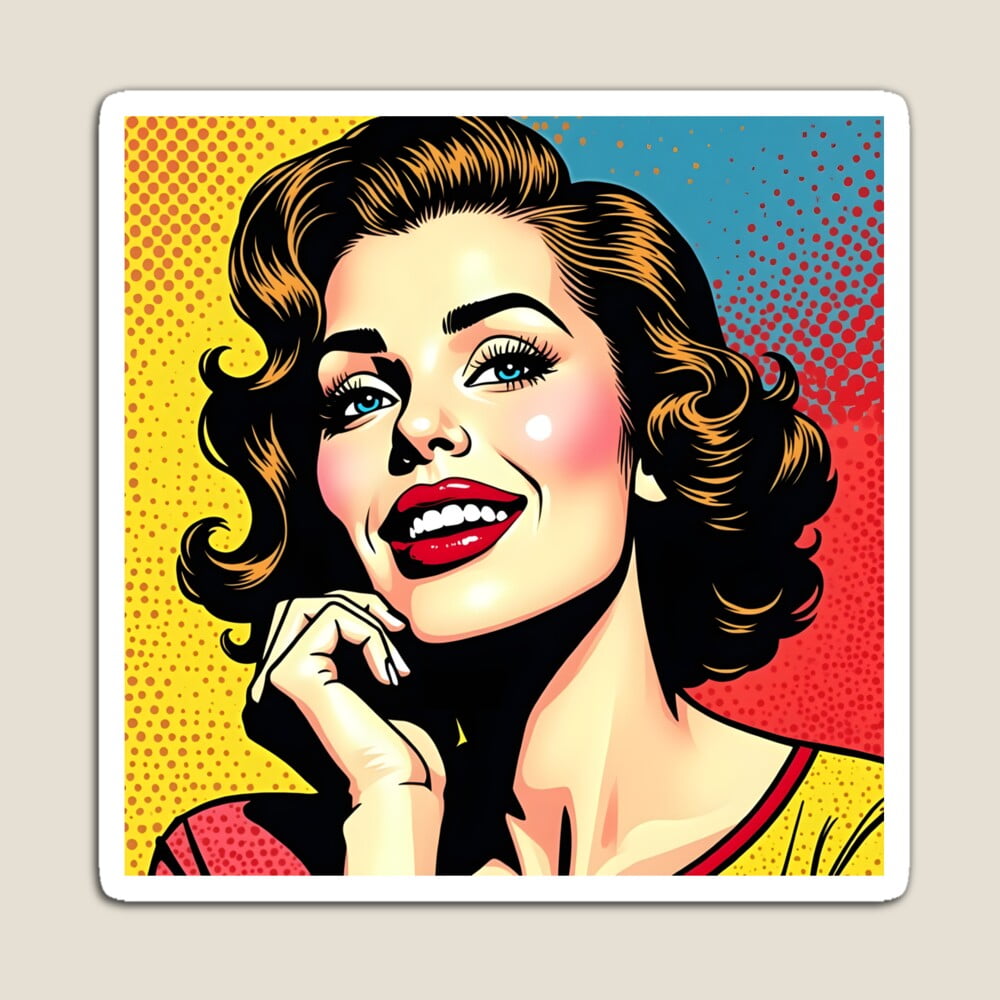 Kira - Popart Girl Portrait Sticker - 7058 Hot Trending Vinyl Stickers ...