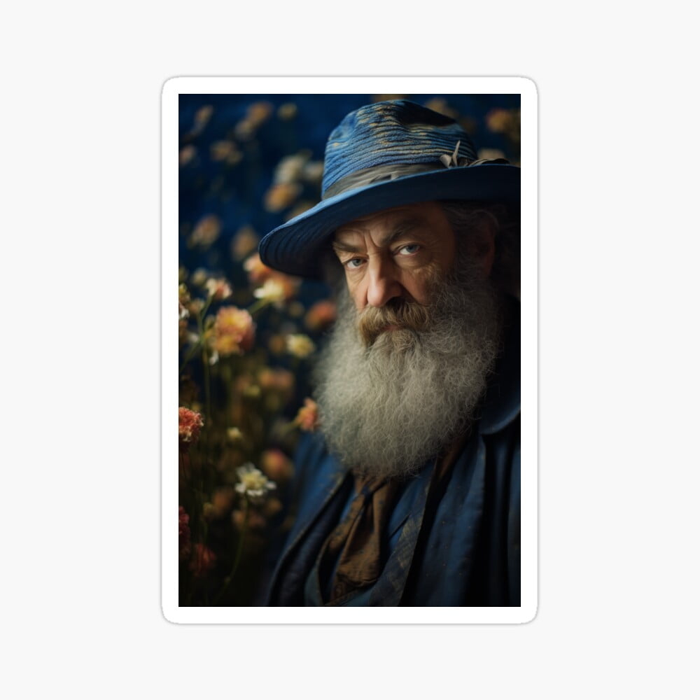 Kira Portrait Of Claude Monet (Tribute) Sticker - Kir 2160 Decorative ...