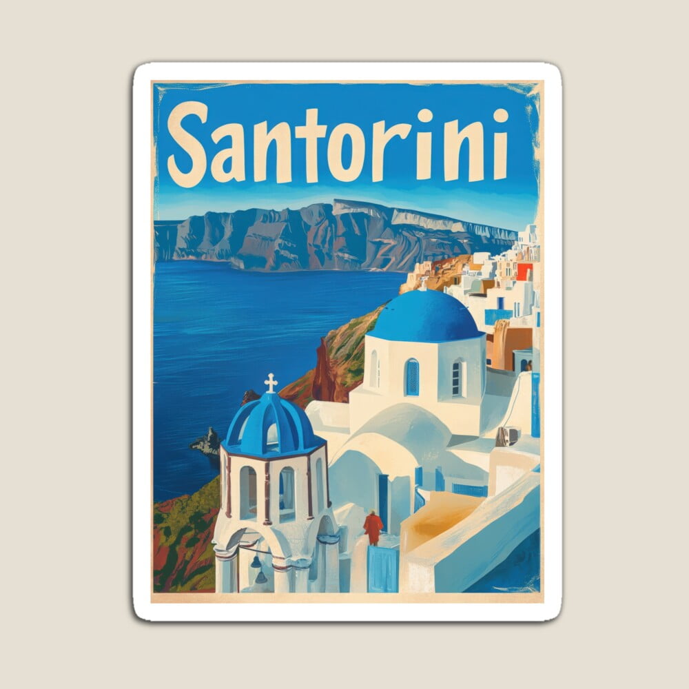 Kira - The Poster Captures The Beauty Of Santorini, Showcasing ...
