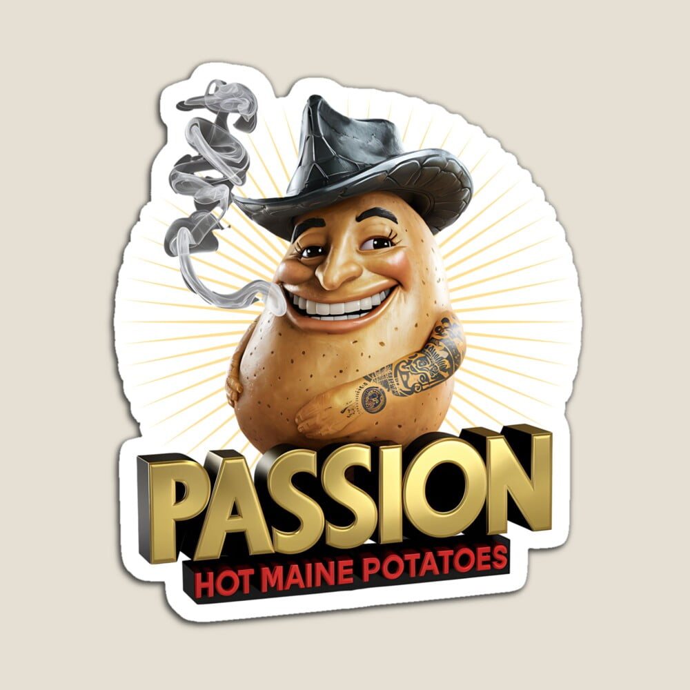 Kira - Potato Passion - Im Not A Big Fan Of Small Potatoes - Hipster Potato - Pretty Potato ...