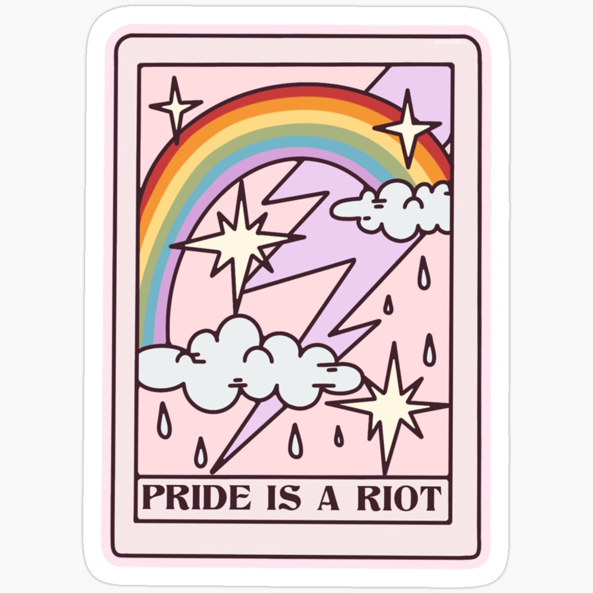 Kira Pride Is A Riot Tarot Card Sticker Waterproof Sticker for Water ...