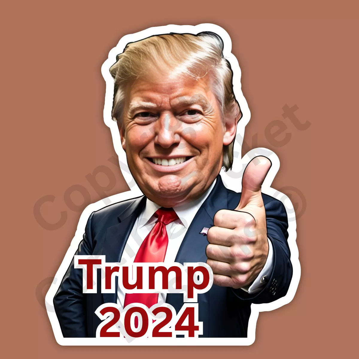 Kira Pro Thumbs Up 2024 Funny Humor Vinyl Sticker Waterproof Sticker ...