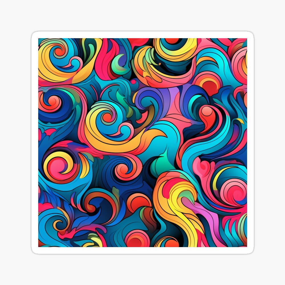 Kira Psychedelic Delirium Glossy Sticker - Kir 1053 Hot Trending Vinyl ...