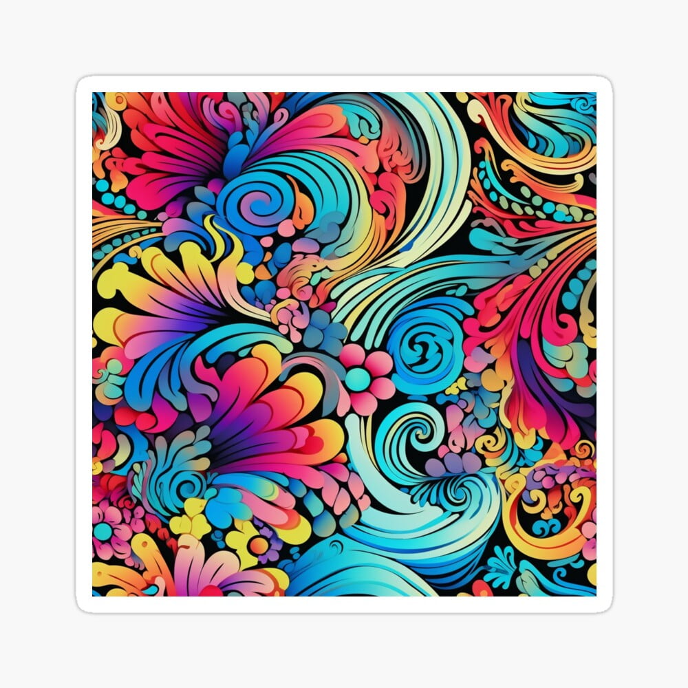 Kira Psychedelic Delirium Sticker - Kir 1062 Hot Trending Vinyl ...