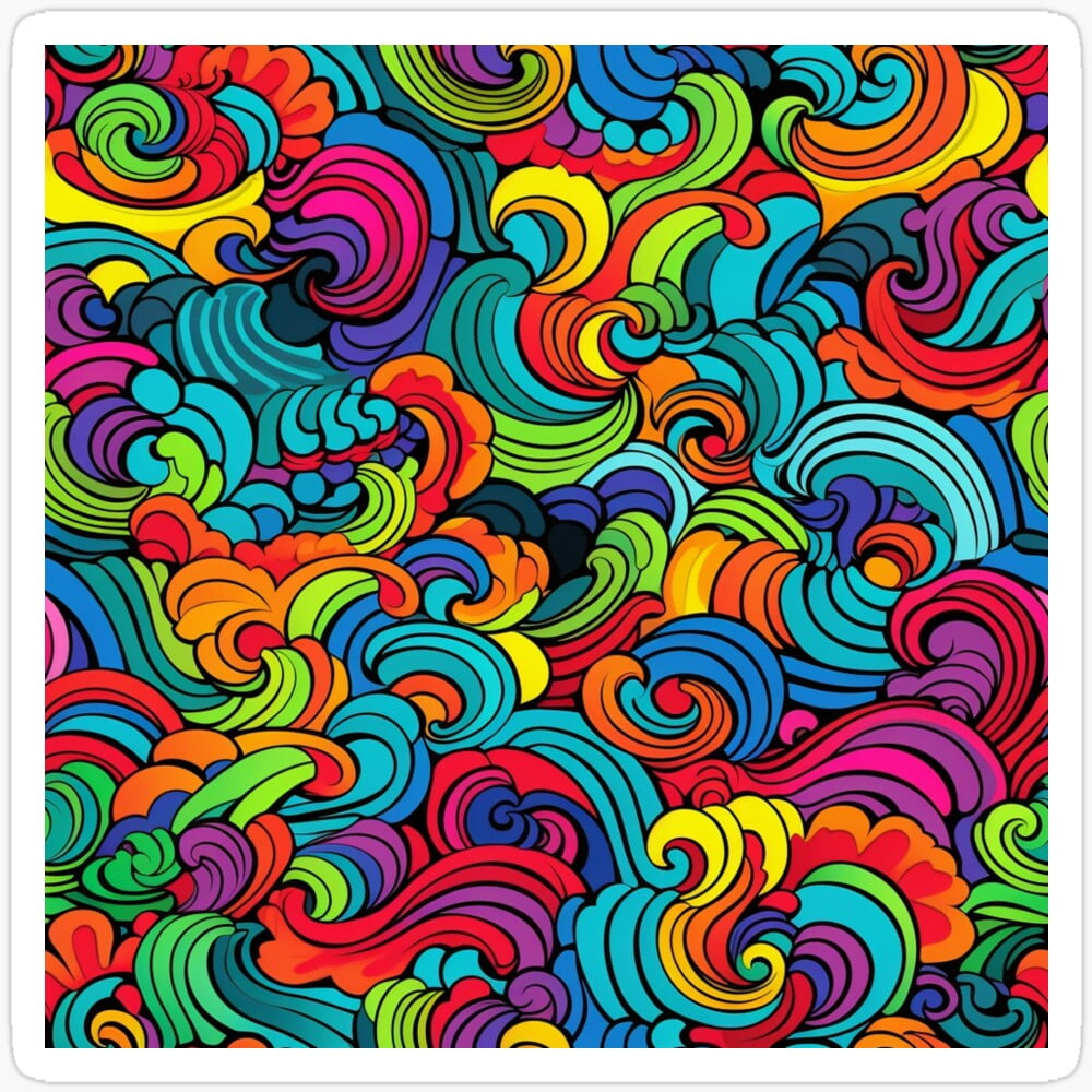 Kira Psychedelic Delirium Sticker - Kir 2619 Hot Trending Vinyl ...