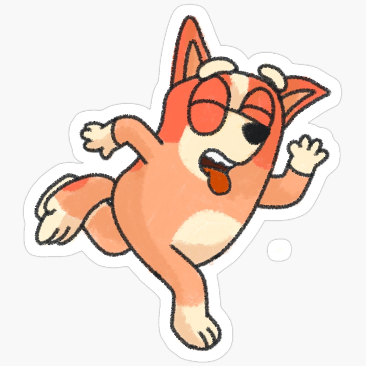Kira Puppy Bingo - Bluey characters Sticker Waterproof Sticker for ...