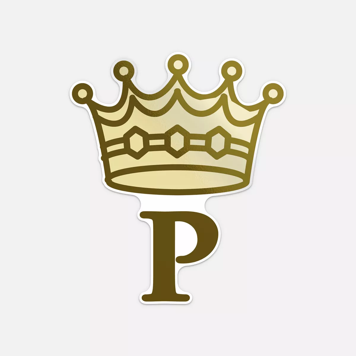 Kira Quality Mark Emblem P Crown Vinyl Sticker Decal Waterproof Sticker for Water Bottles ...