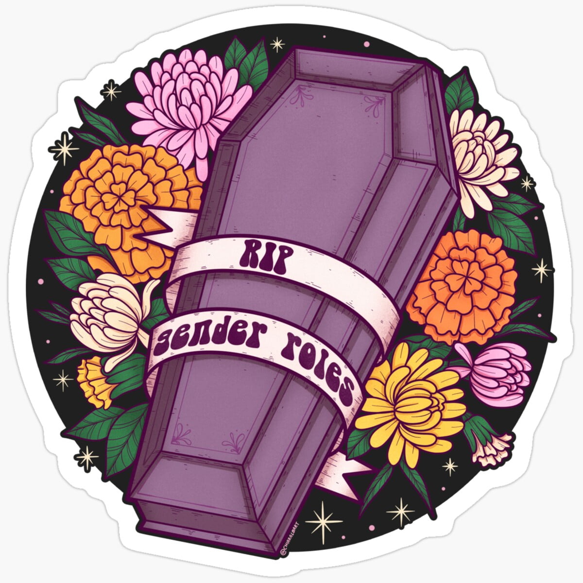 Kira RIP Gender Roles Sticker Waterproof Sticker for Water Bottles ...