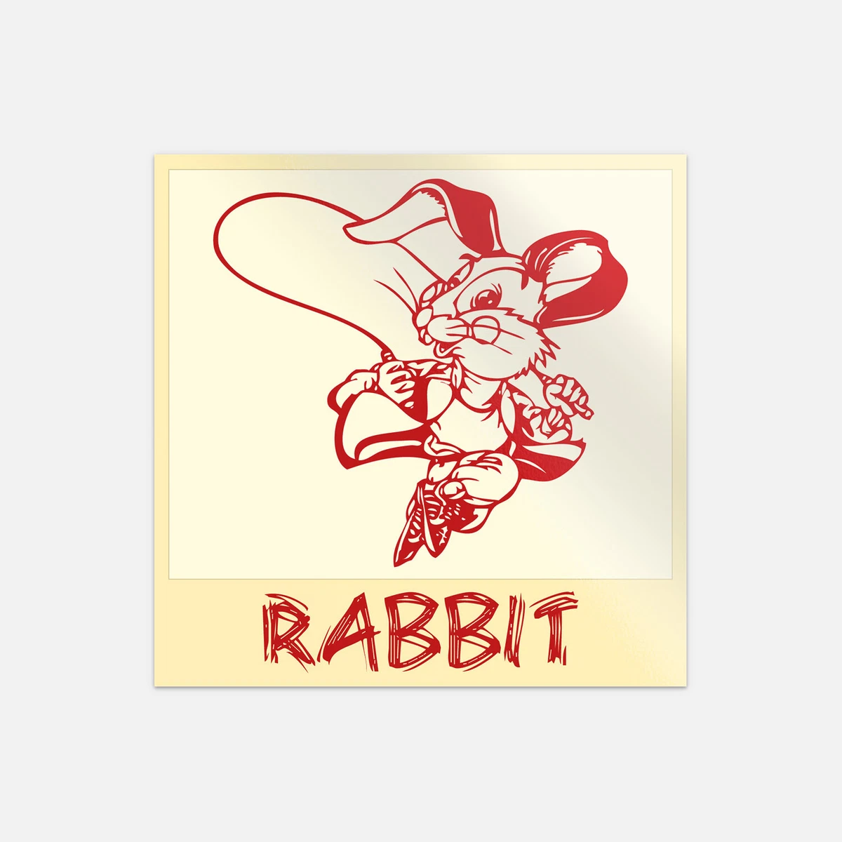 Kira Rabbit Chinese Zodiac Sheng Xiao Humor Sign Vinyl Sticker Decal ...