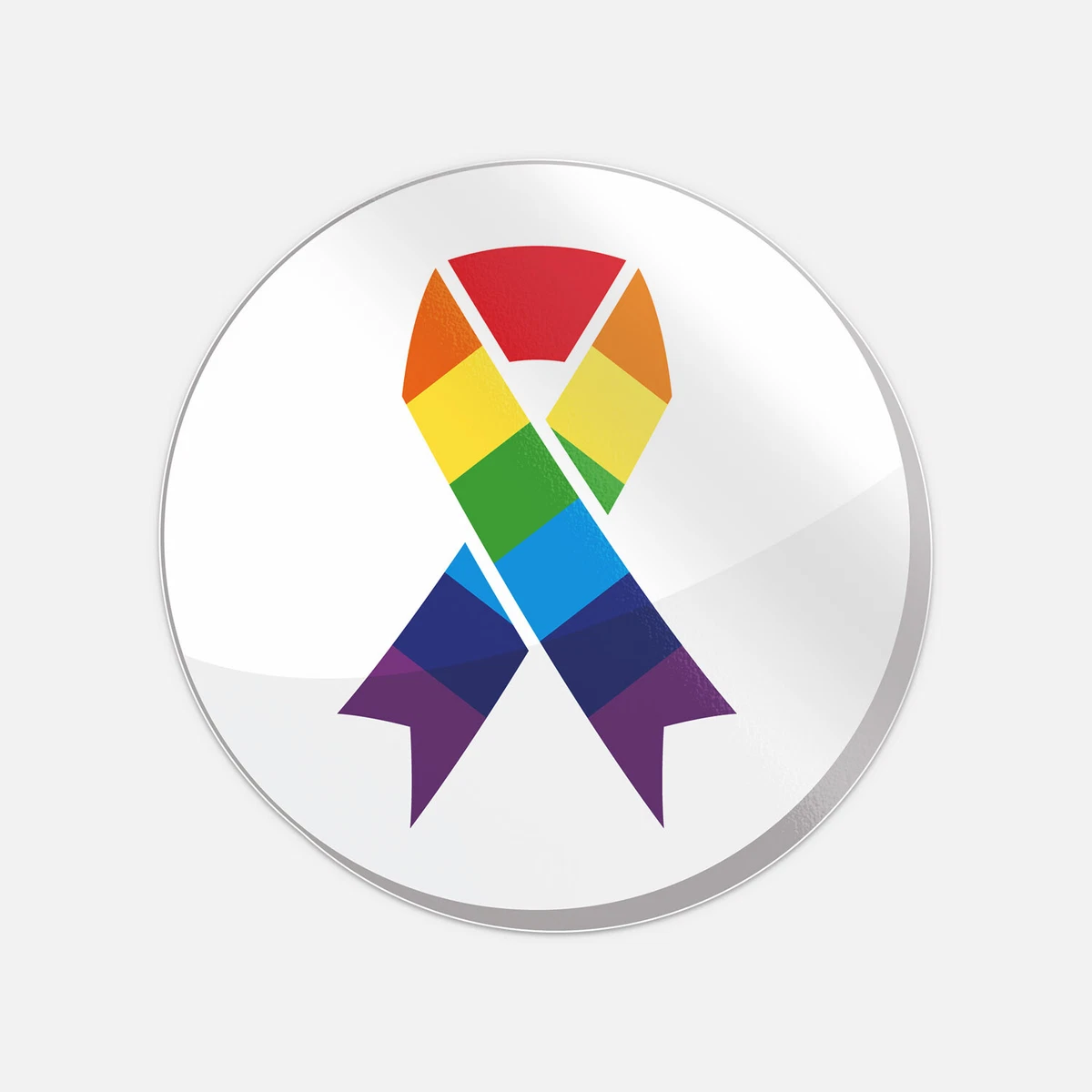 Kira Rainbow Flag Ribbon - Symbol Of Gay Pride Vinyl Sticker Decal ...