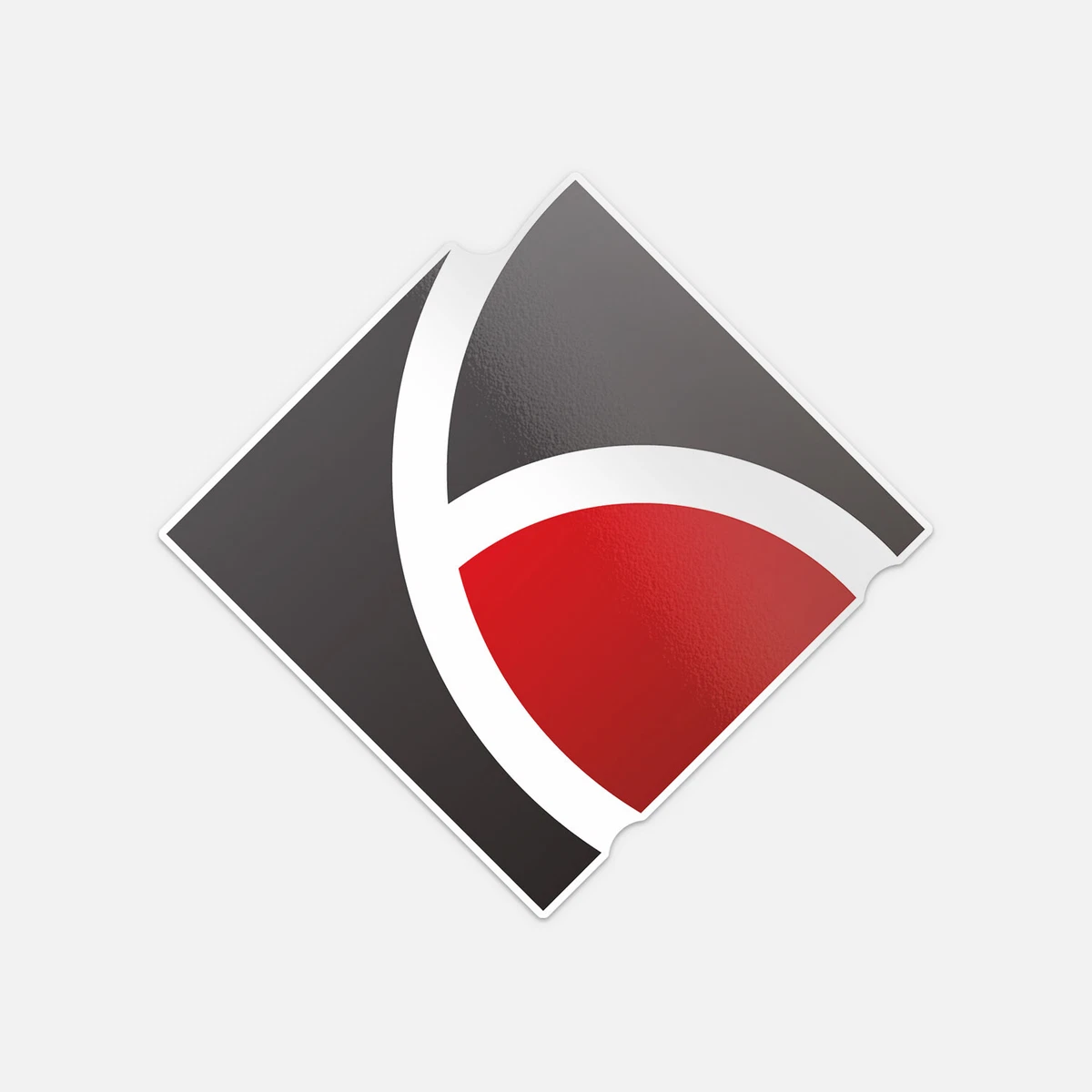 Kira Rectangular Abstract Emblem Vinyl Sticker Decal Waterproof Sticker ...