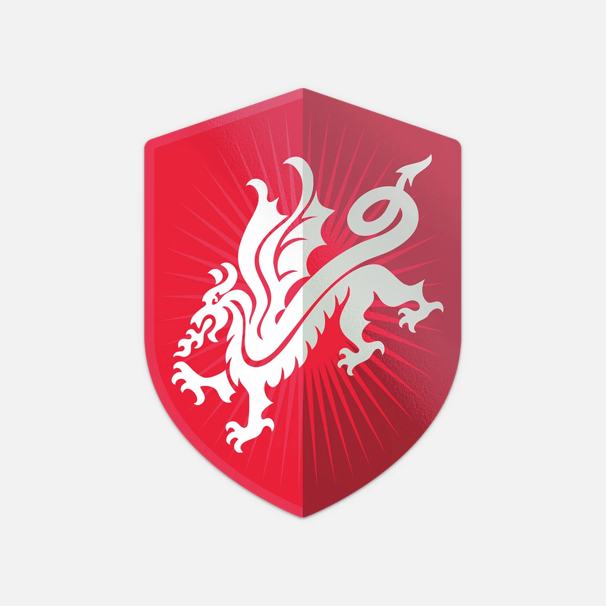 Kira Red Dragon Shield Symbol Vinyl Sticker Decal Waterproof Sticker ...