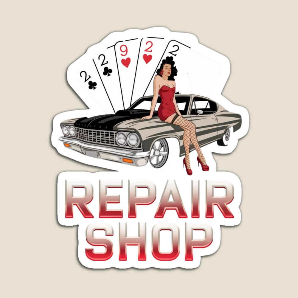 Kira - Repair Shop - Mechanic Pinup - American Pin-Up Sticker - 8055 ...