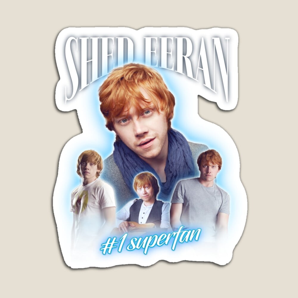 Kira - Rupert Grint Shed Eeran Parody Cursed Fan Collage Sticker - 6958 ...