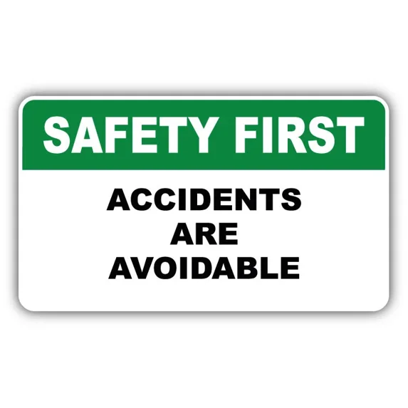 Kira Safety First Warning Sign Accidents Car Bumper Sticker Decal ...