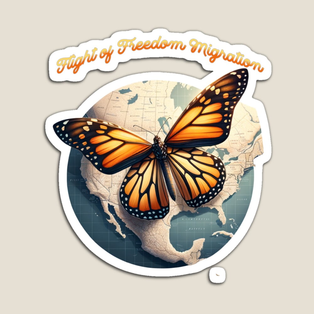 Kira - Save The Monarchs - Flight Of Freedom Migration Sticker - 4294 ...