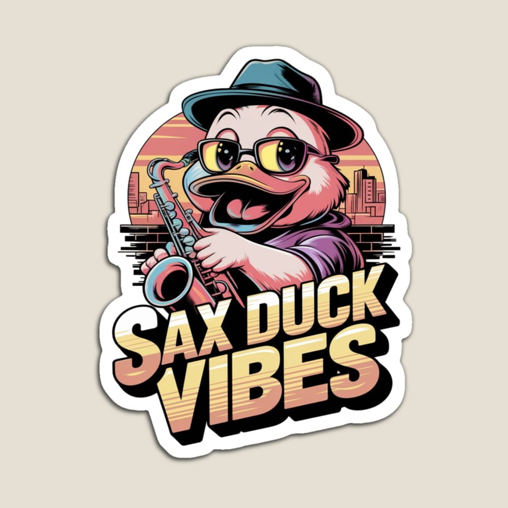 Kira - Sax Duck Sticker - 7755 Hot Trending Vinyl Stickers - Walmart.com