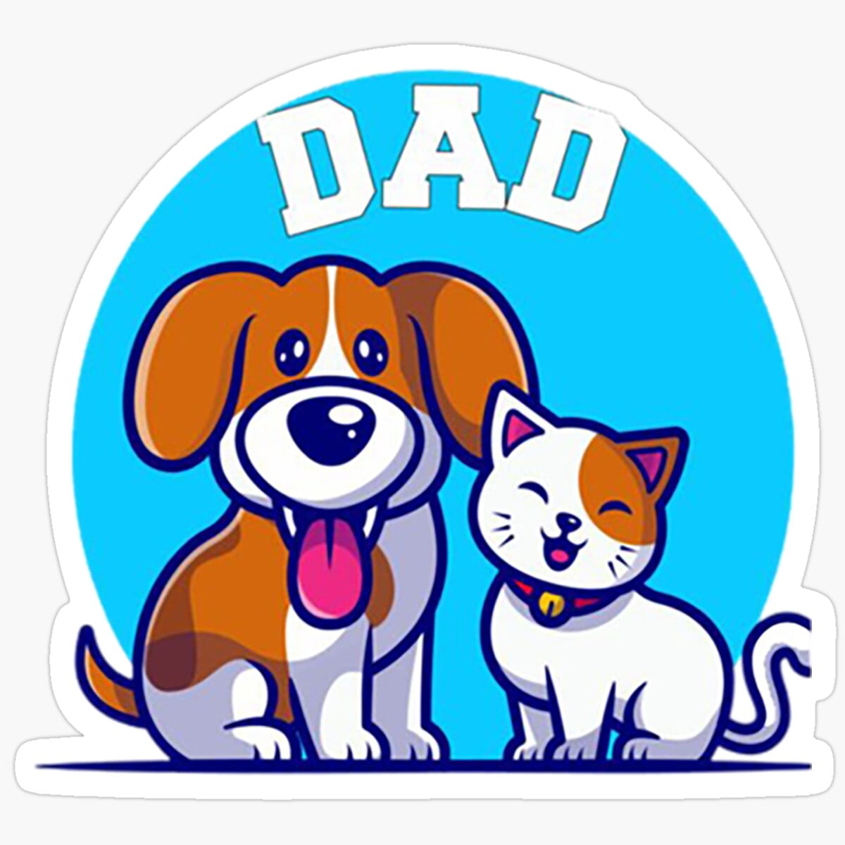 Kira See More Bluey Dad For Family Love Sticker Waterproof Sticker for ...