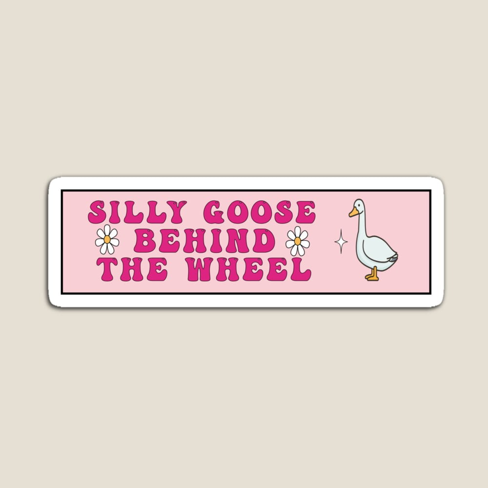 Kira - Silly Goose Behind The Wheel Funny Goose Sticker - 2056 Hot ...