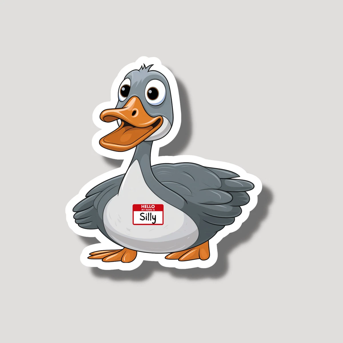 Kira Silly Goose Funny Vinyl Laminated Sticker Waterproof Sticker for ...