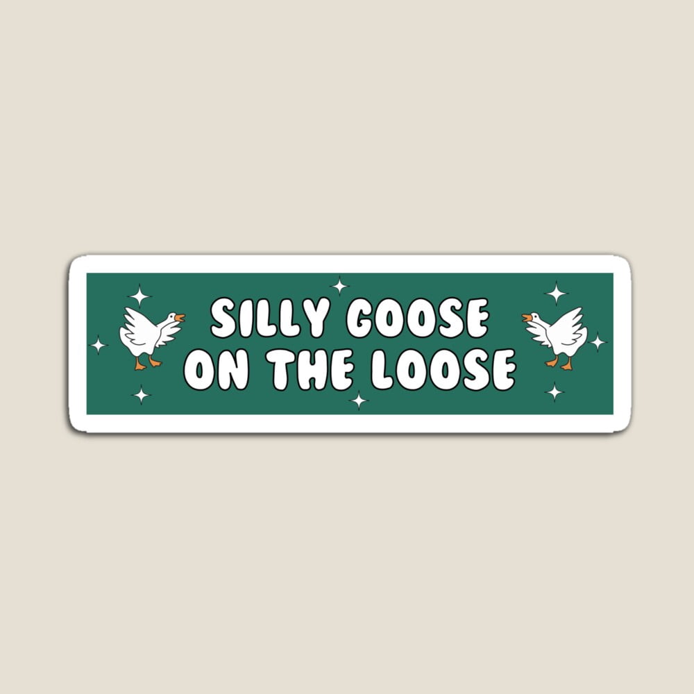 Kira - Silly Goose On The Loose Funny Goose Sticker - 2077 Hot Trending ...