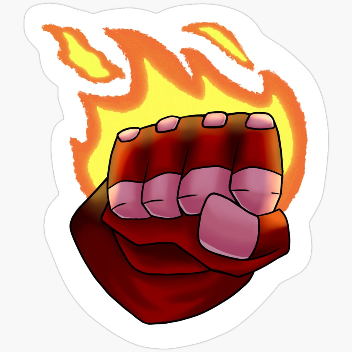 Kira Sly Cooper - Fists of Flame Sticker Sticker Waterproof Sticker for ...