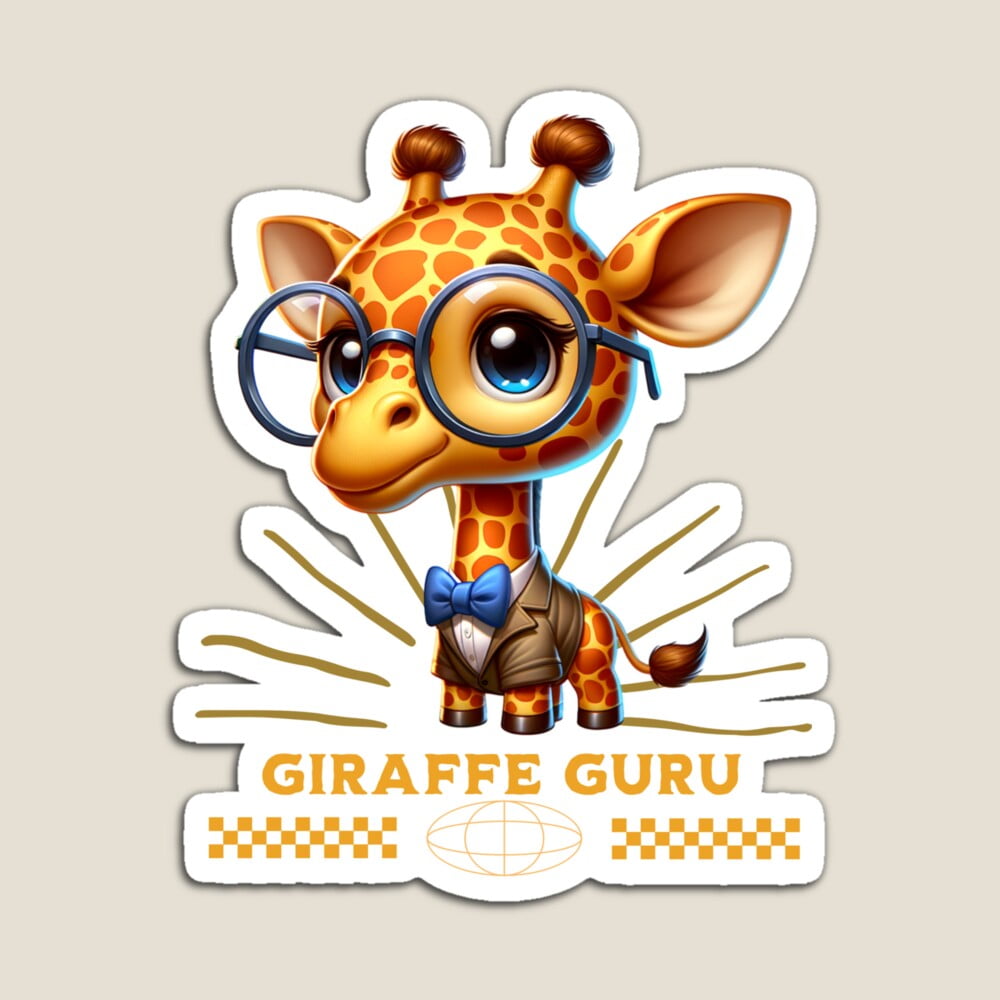 Kira - Smart Giraffe Sticker - 4677 Hot Trending Vinyl Stickers ...