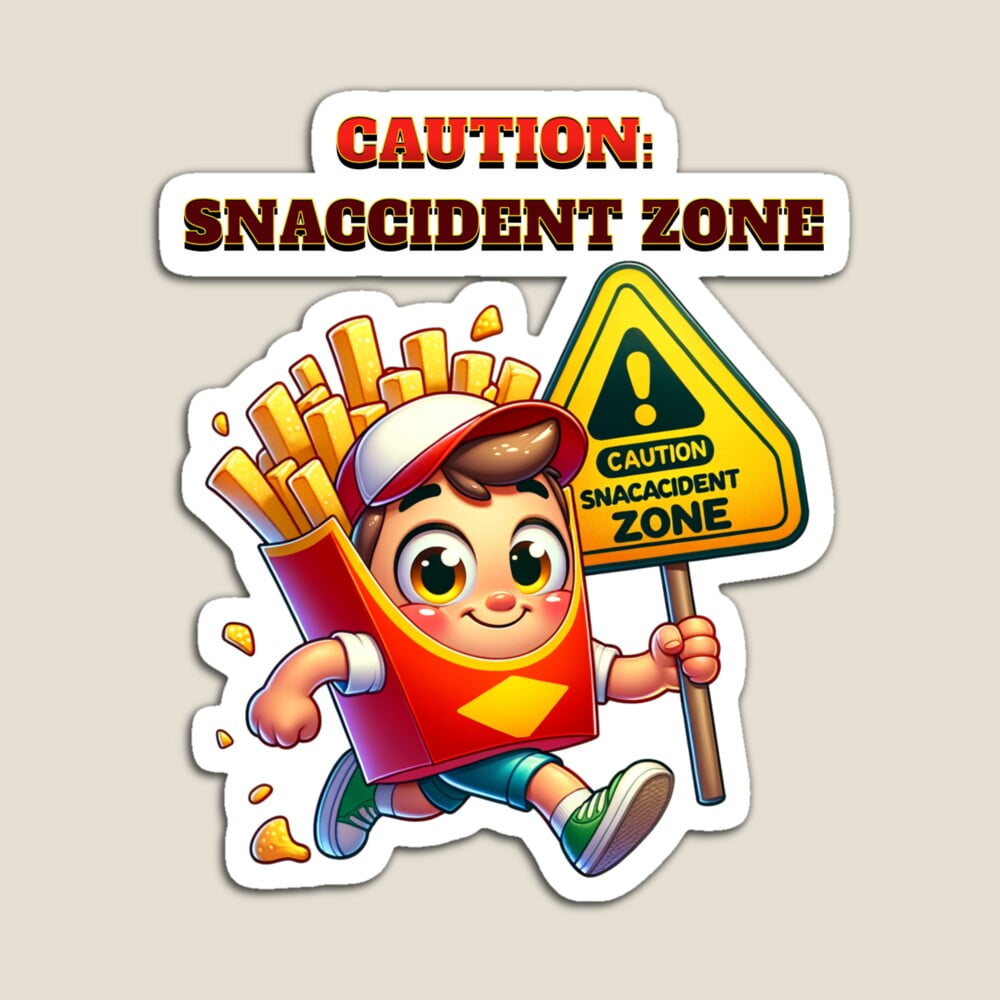 Kira - Snaccident Definition - Caution: Snaccident Zone Sticker - 4313 ...