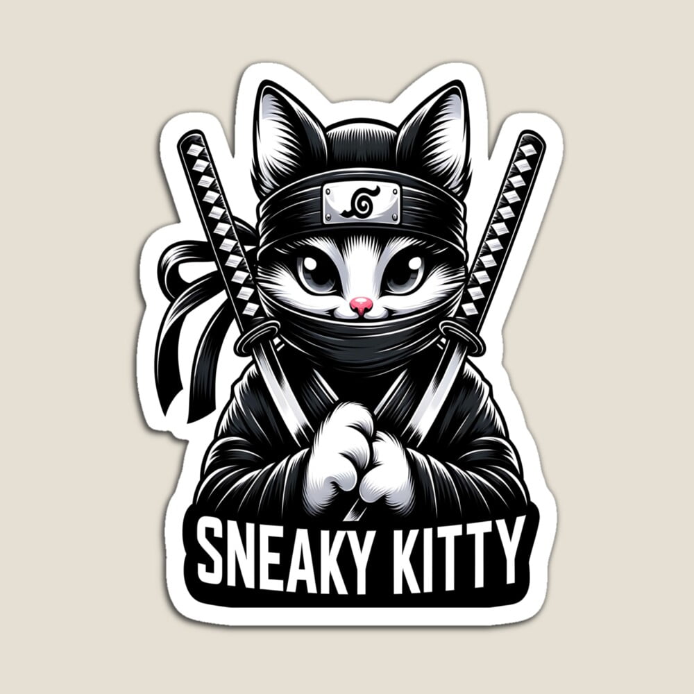 Kira - Sneaky Kitty Sticker - 4750 Hot Trending Vinyl Stickers ...