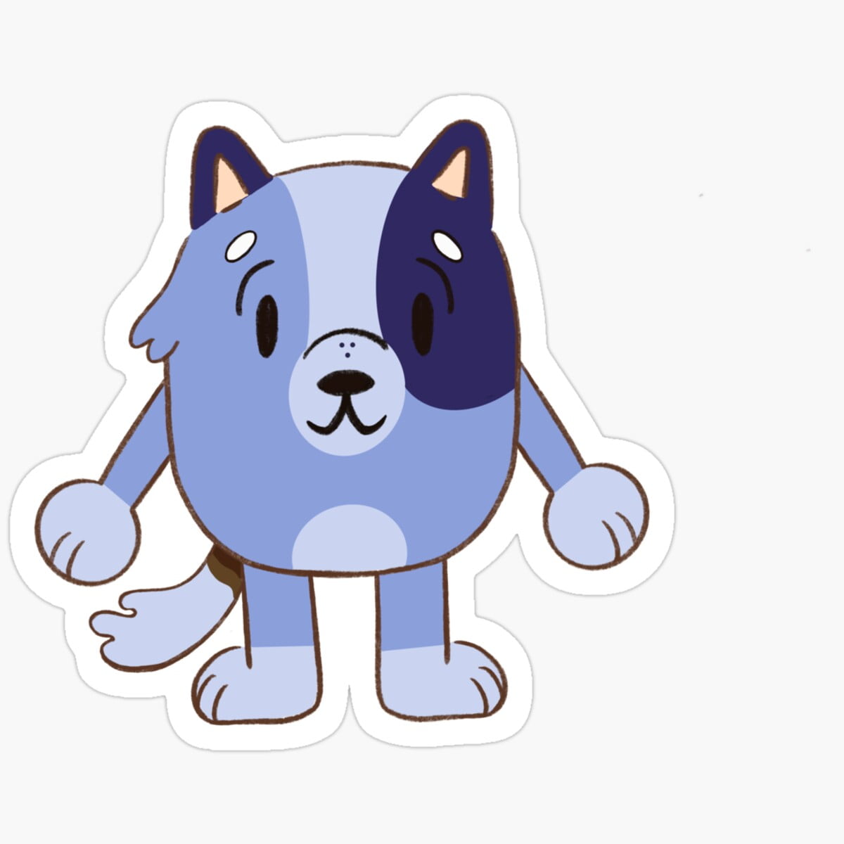 Kira Socks Blue Dog Sticker Waterproof Sticker for Water Bottles ...