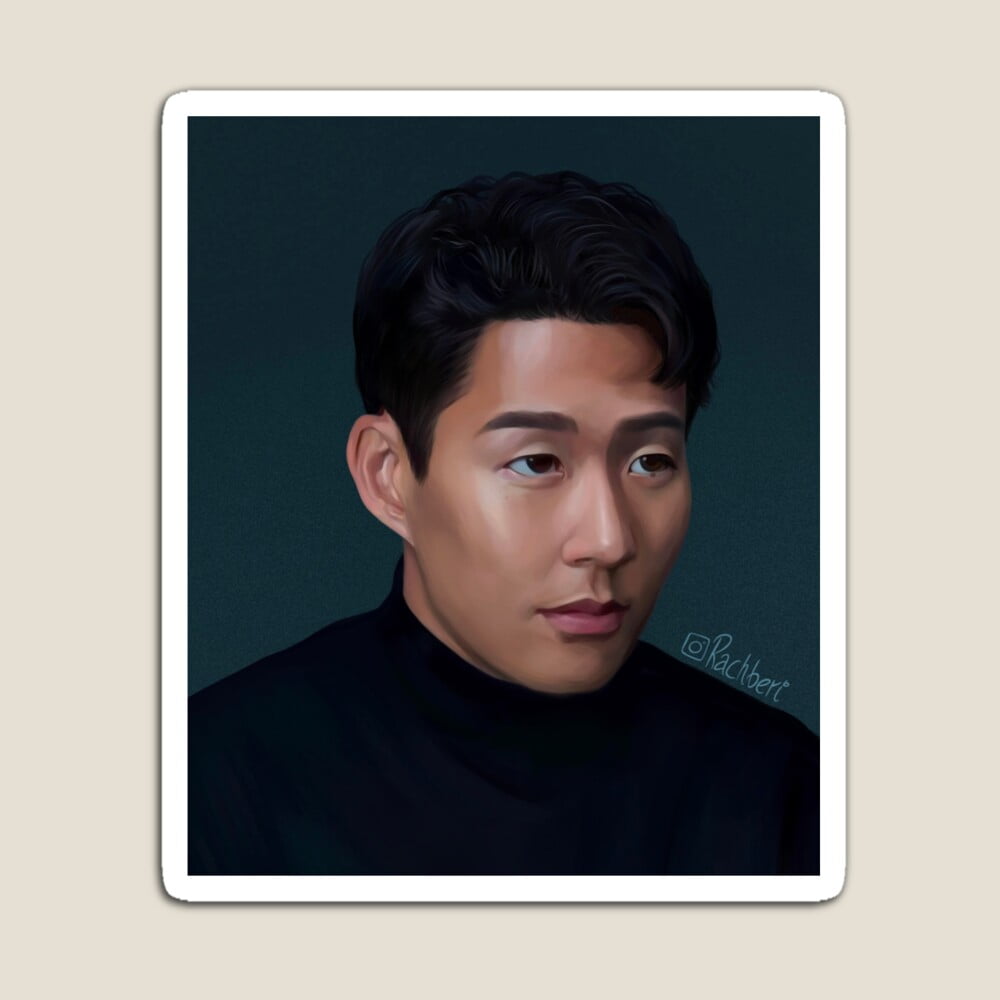 Kira - Son Heung-Min Digital Painting Fanart Sticker Hot Trending Vinyl ...