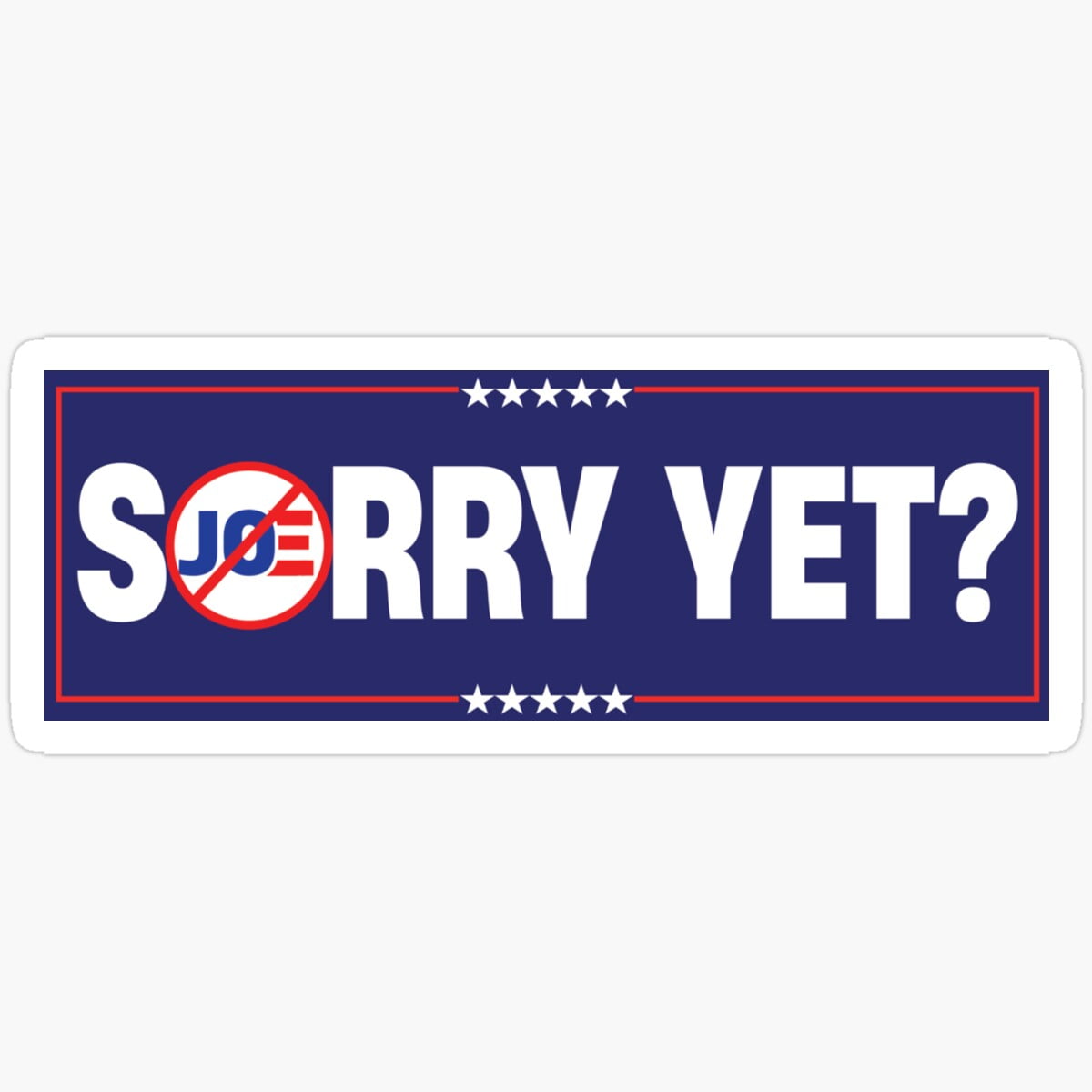 Kira Sorry Yet? 2024 Funny Political Bumper Sticker Waterproof Sticker ...