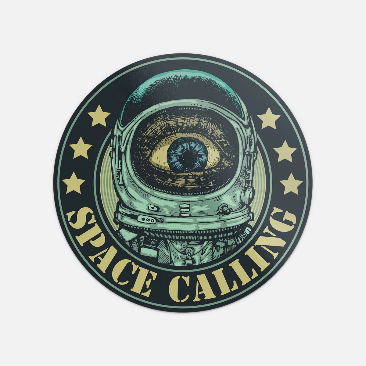 Kira Space Calling Emblem Astronaut Vinyl Sticker Decal Waterproof Sticker for Water Bottles ...