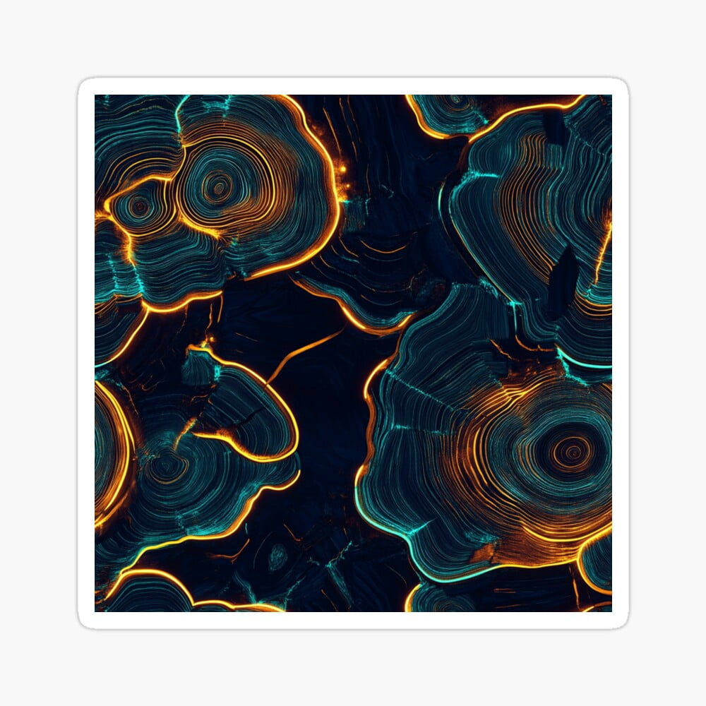 Kira Spiral Bioluminescent Energy Sticker - Kir 1969 Decorative Laptop ...