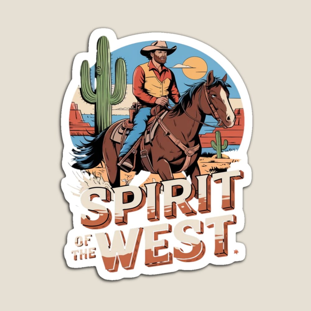 Kira - Spirit Of The West - Traditional Cowboy - Cowboy Spirit Sticker ...