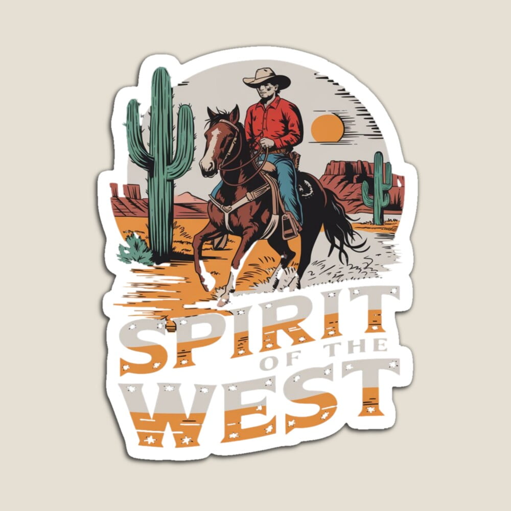 Kira - Spirit Of The West - Traditional Cowboy - Cowboy Spirit Sticker ...