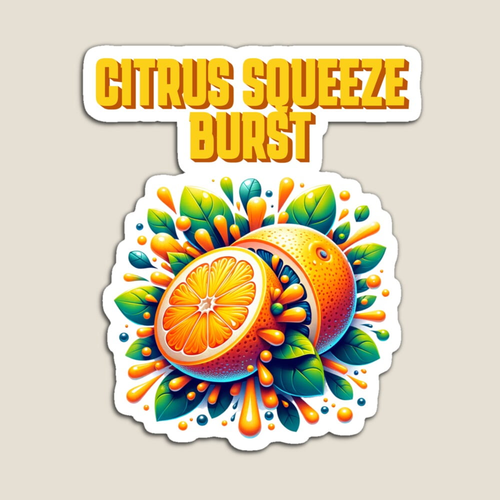Kira - Squished - Citrus Squeeze Burst Sticker - 4265 Hot Trending ...