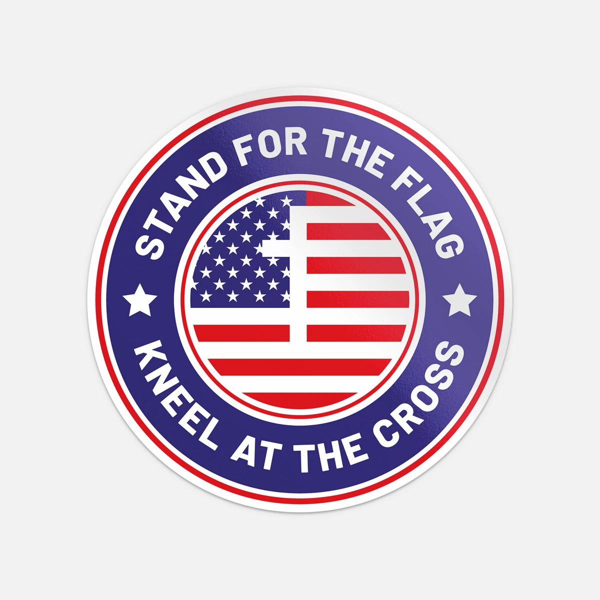 Kira Stand For The Flag Kneel At The Cross Car Bumper Vinyl Sticker ...
