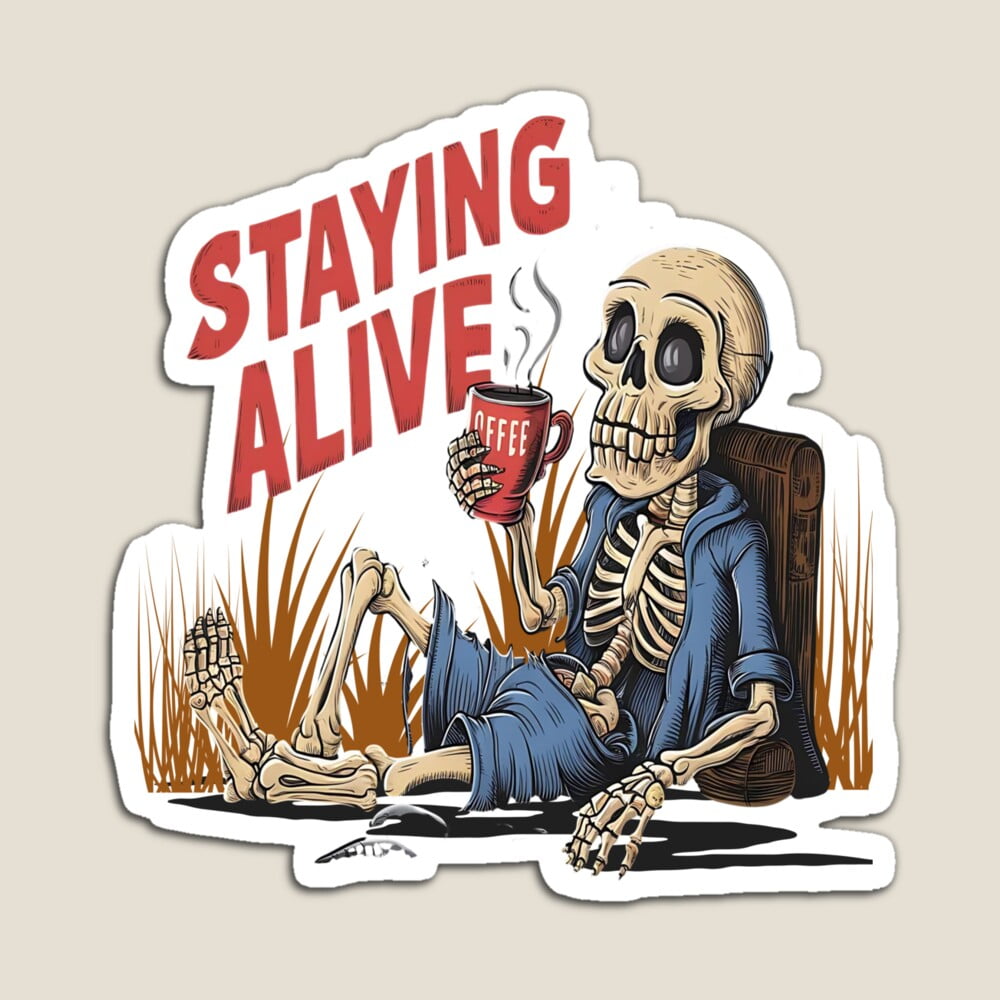 Kira - Staying Alive Sticker - 4919 Hot Trending Vinyl Stickers ...